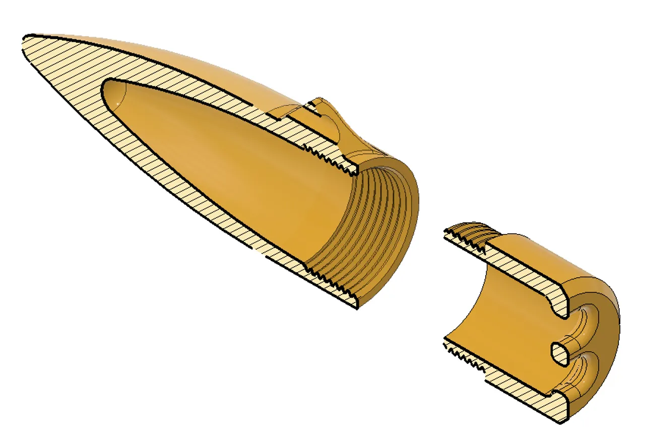 18mm C-Class Model Rocket (BYO 29mm Tube) by Slavish | Download free ...