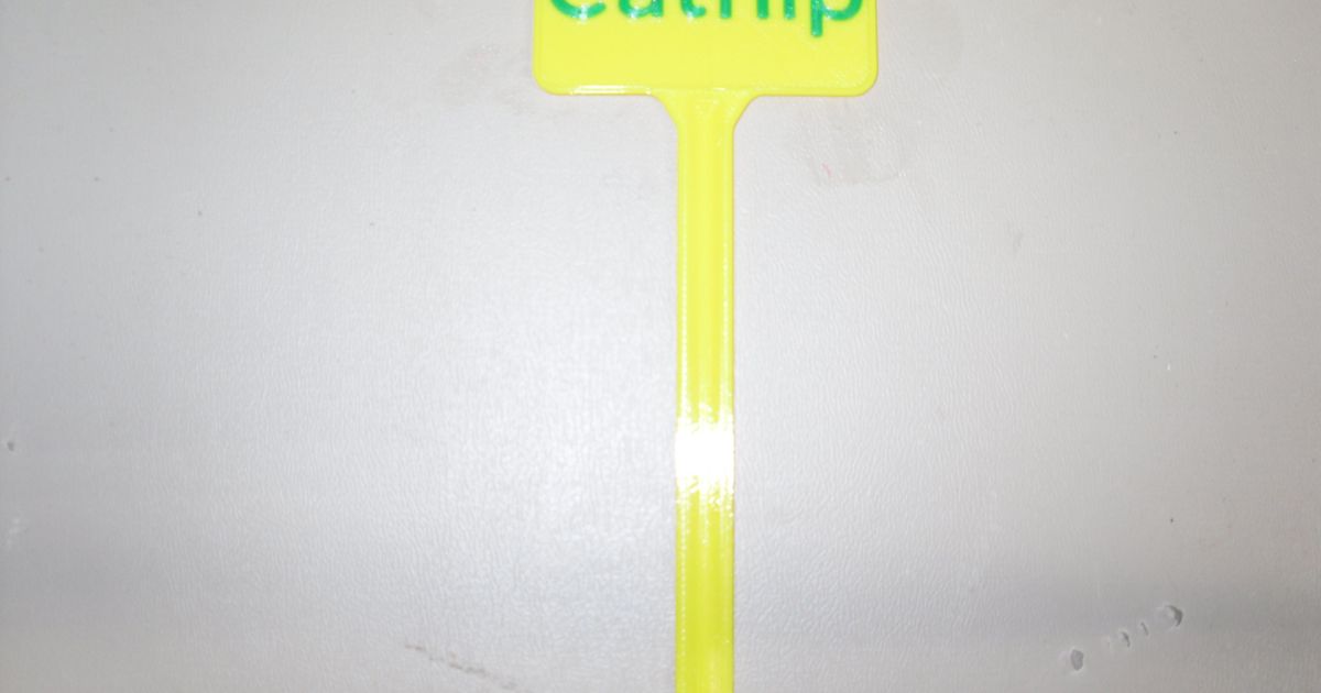 Plant Label Catnip by LMJ | Download free STL model | Printables.com