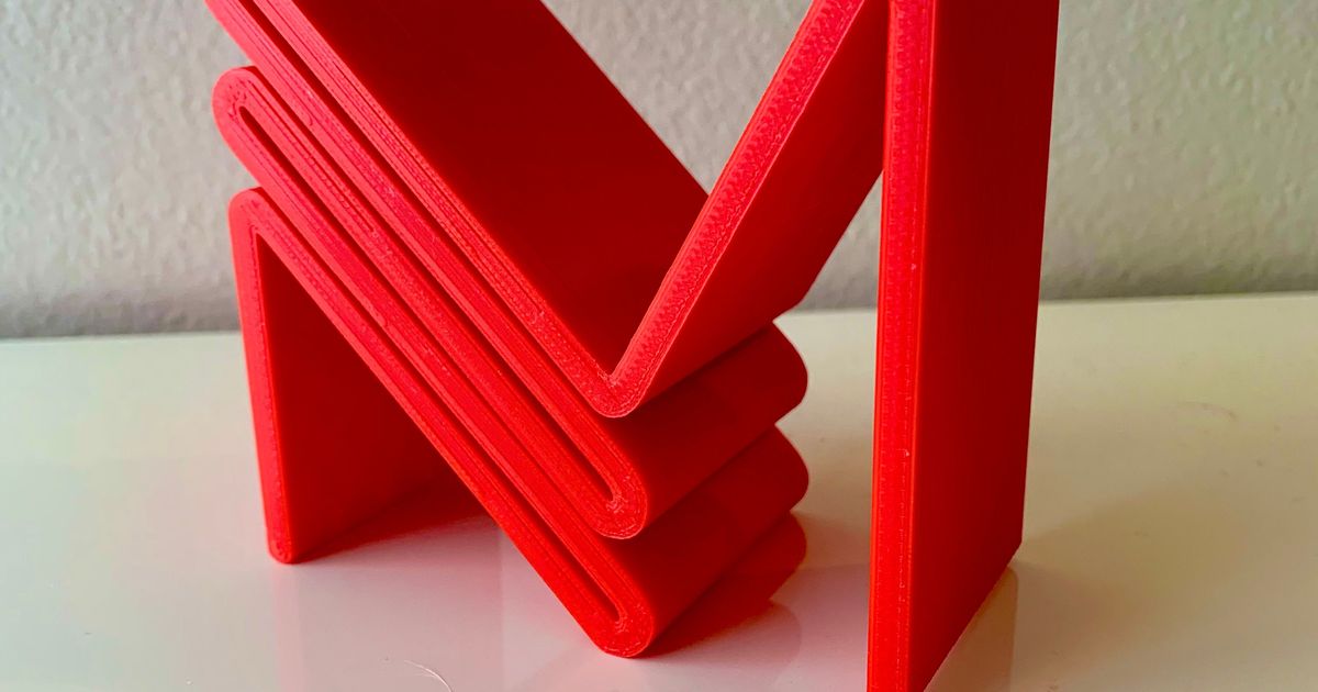 Squiggly Letter M by Art G | Download free STL model | Printables.com