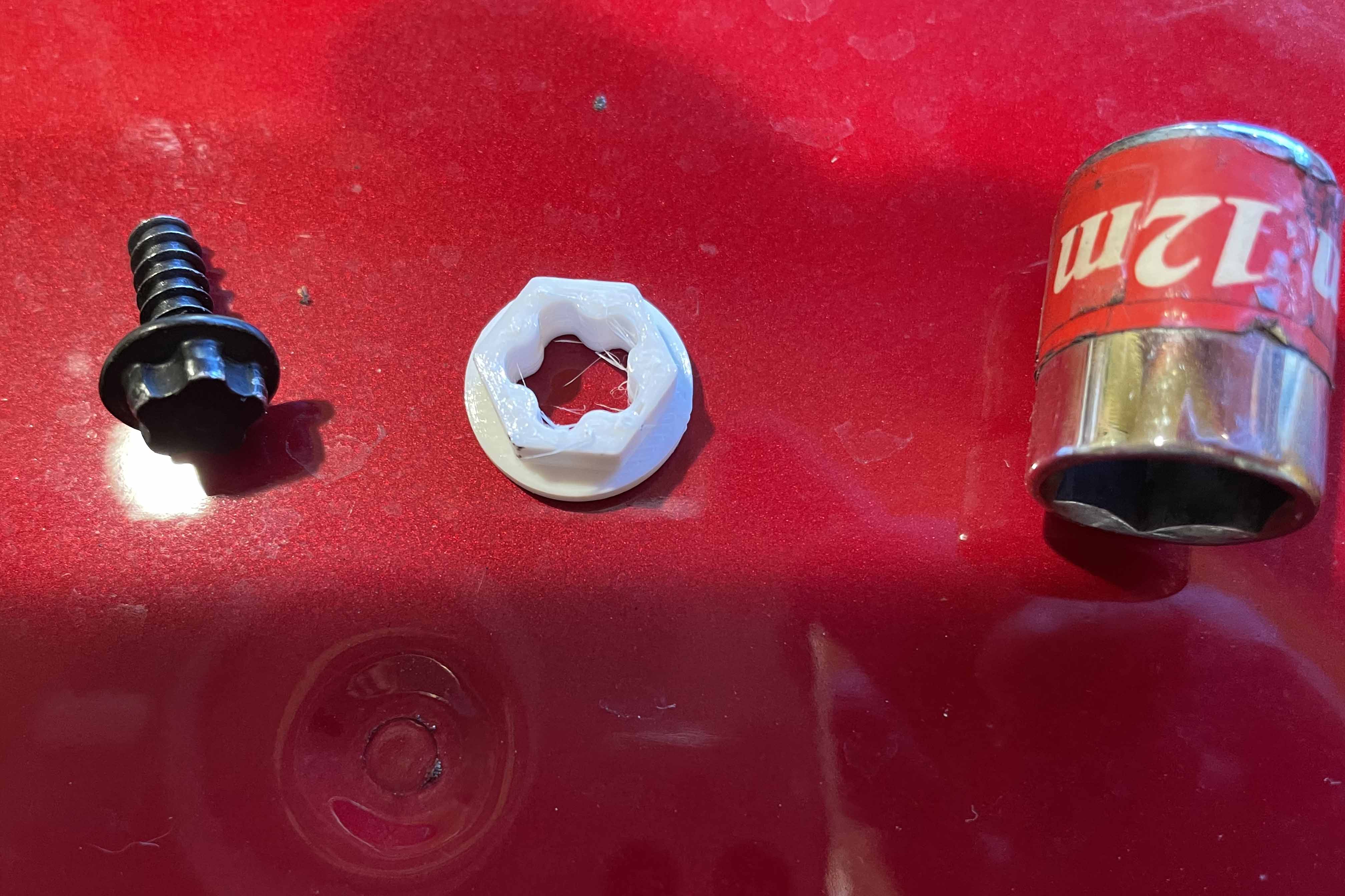 Tesla Safety Screw Adapter for License Plate by fl_mike | Download free ...