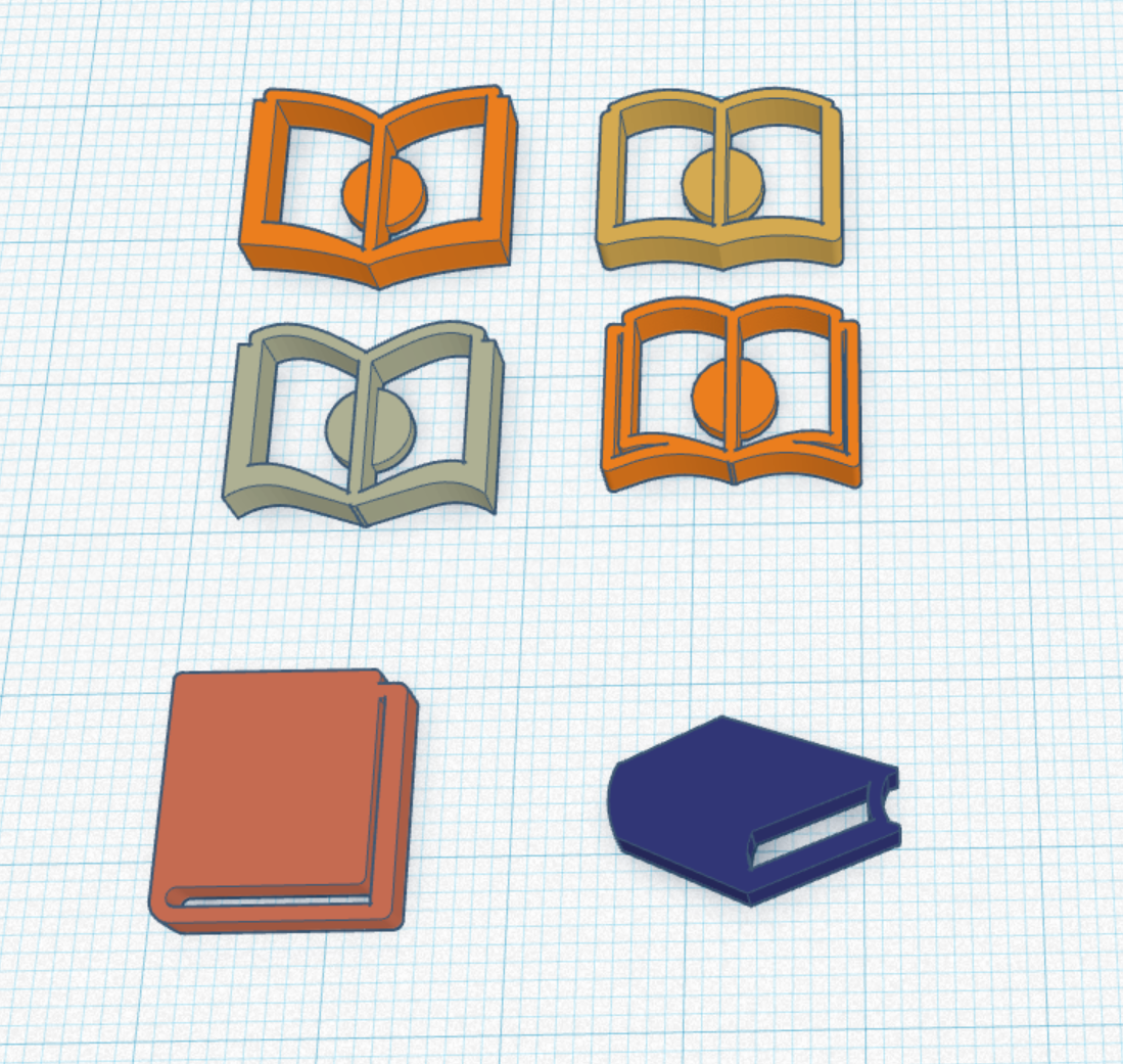 Book earring by Farfadet46 | Download free STL model | Printables.com