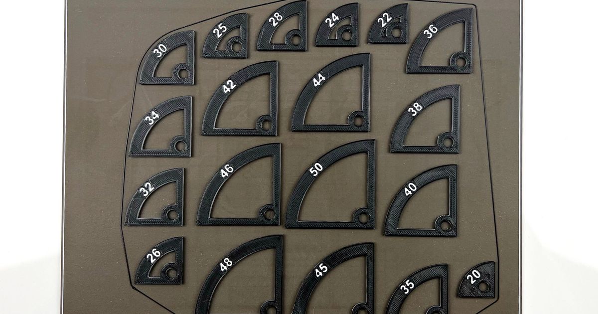 More Radius Gauges (Inner) 20 - 50 and 52 - 70 mm by Jan-E.de ...