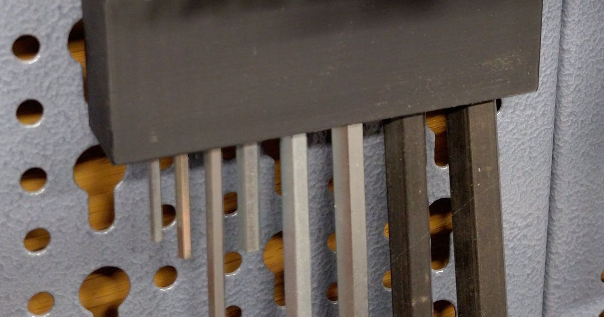 Euro-pegboard mount for hex keys / Inbus par hli | Téléchargez ...