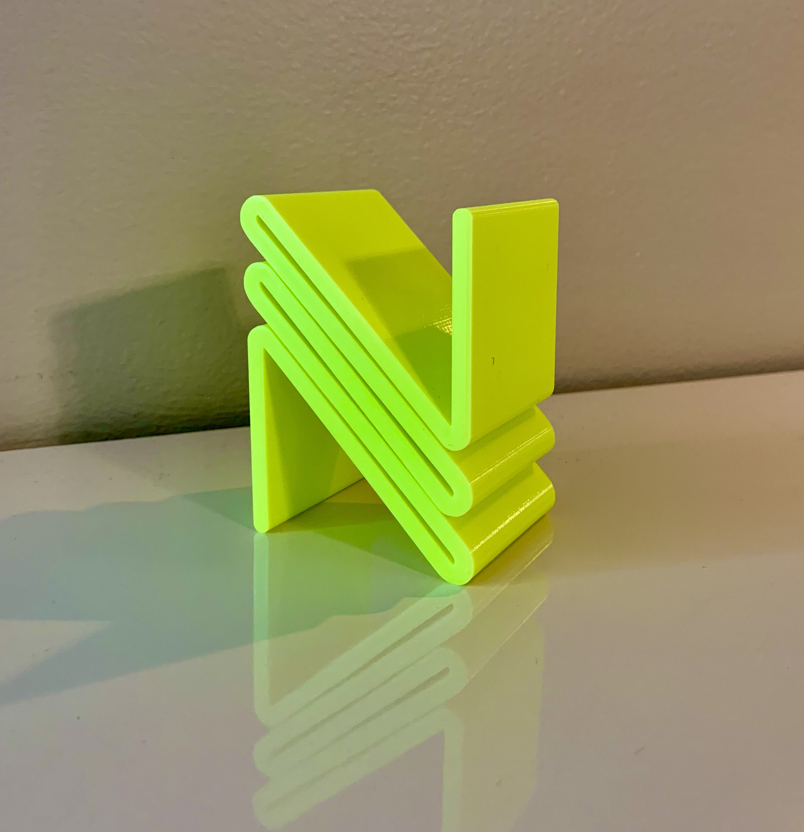 Squiggly Letter N by Art G | Download free STL model | Printables.com