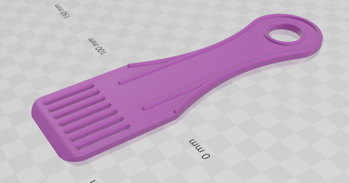 Rounded Resin Scraper by Ulmeck | Download free STL model | Printables.com