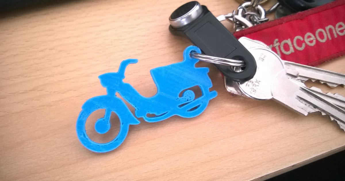 Moped Keychain by mochr | Download free STL model | Printables.com