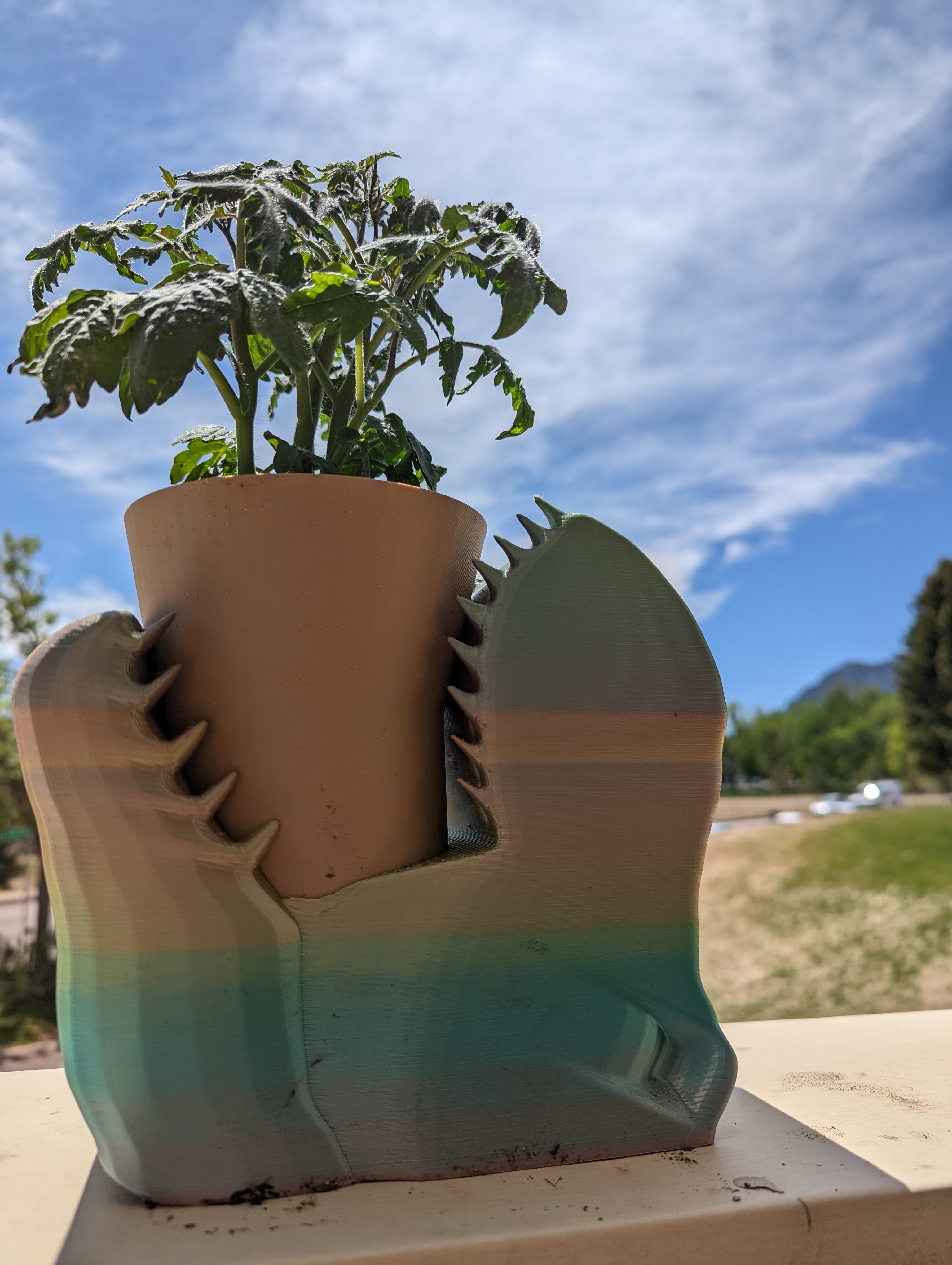 T-Rex Decorative Planter by deinfinityx | Download free STL model ...