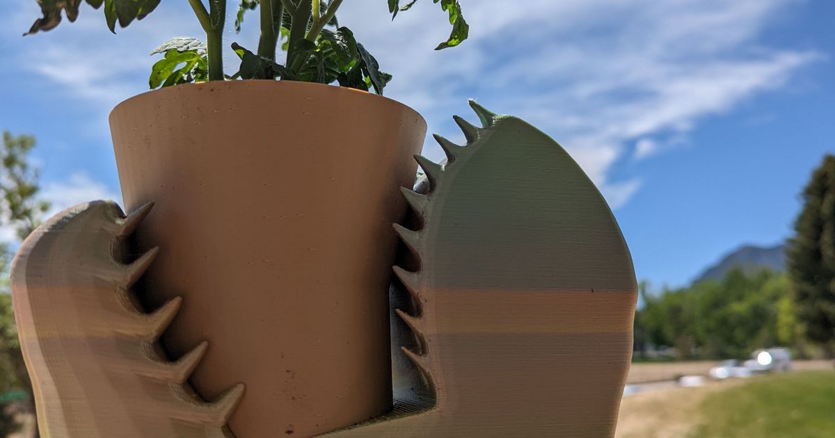 T-Rex Decorative Planter by deinfinityx | Download free STL model ...
