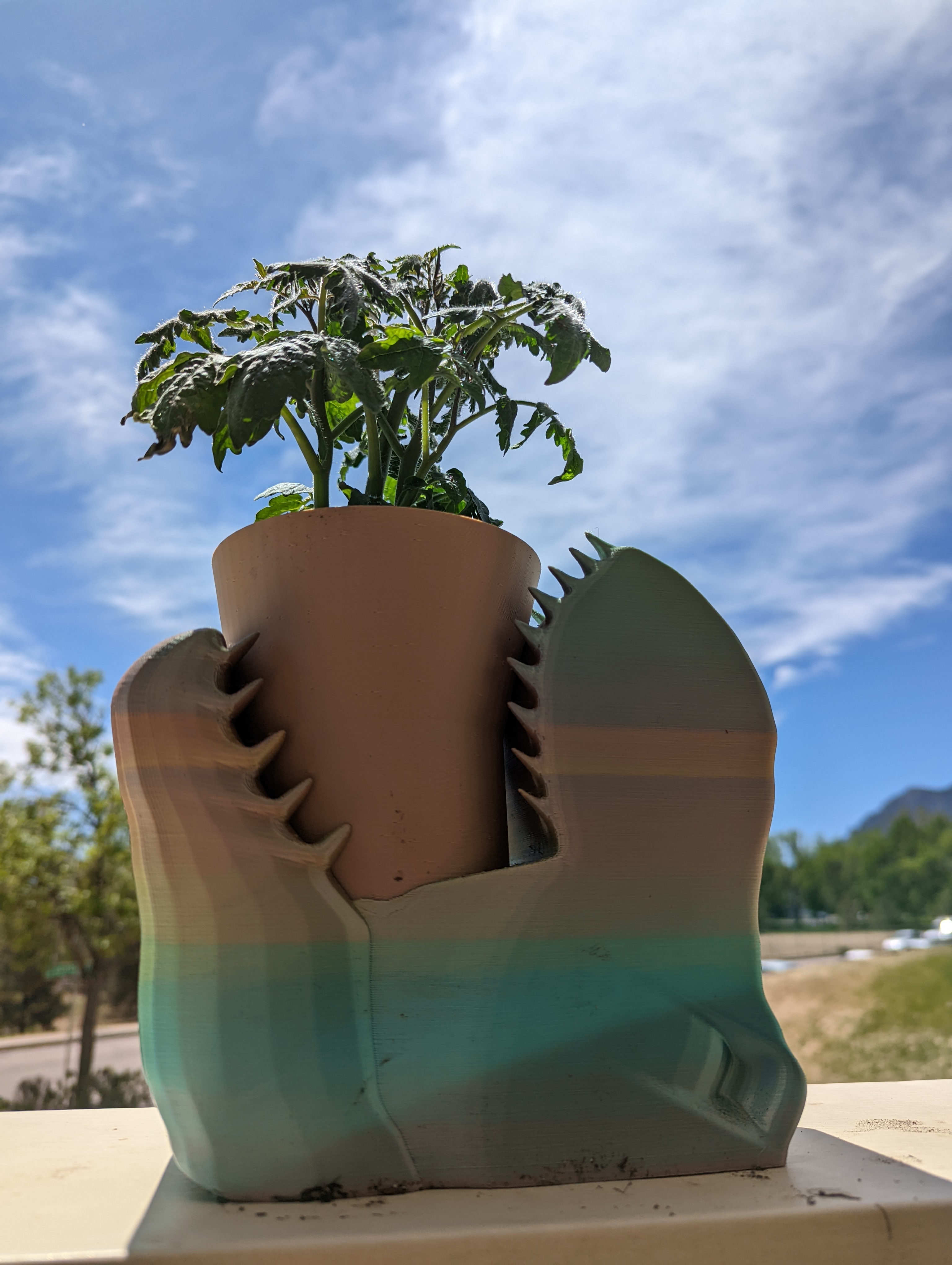 T-Rex Decorative Planter by deinfinityx | Download free STL model ...