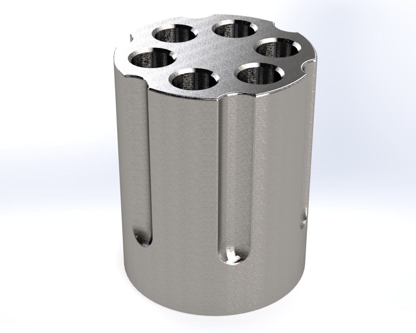 Revolver Cylinder Pencil Holder by bobmakes | Download free STL model ...