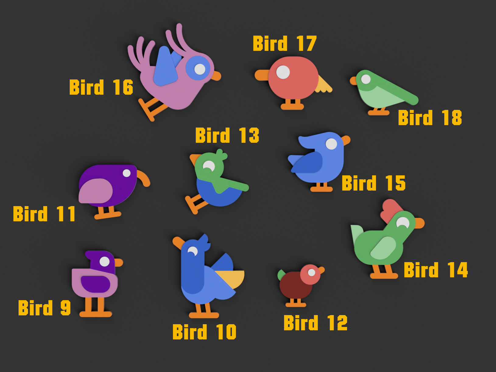#2 Kurzgesagt Fridge Magnets | Birds | No MMU Needed by Extrutim ...