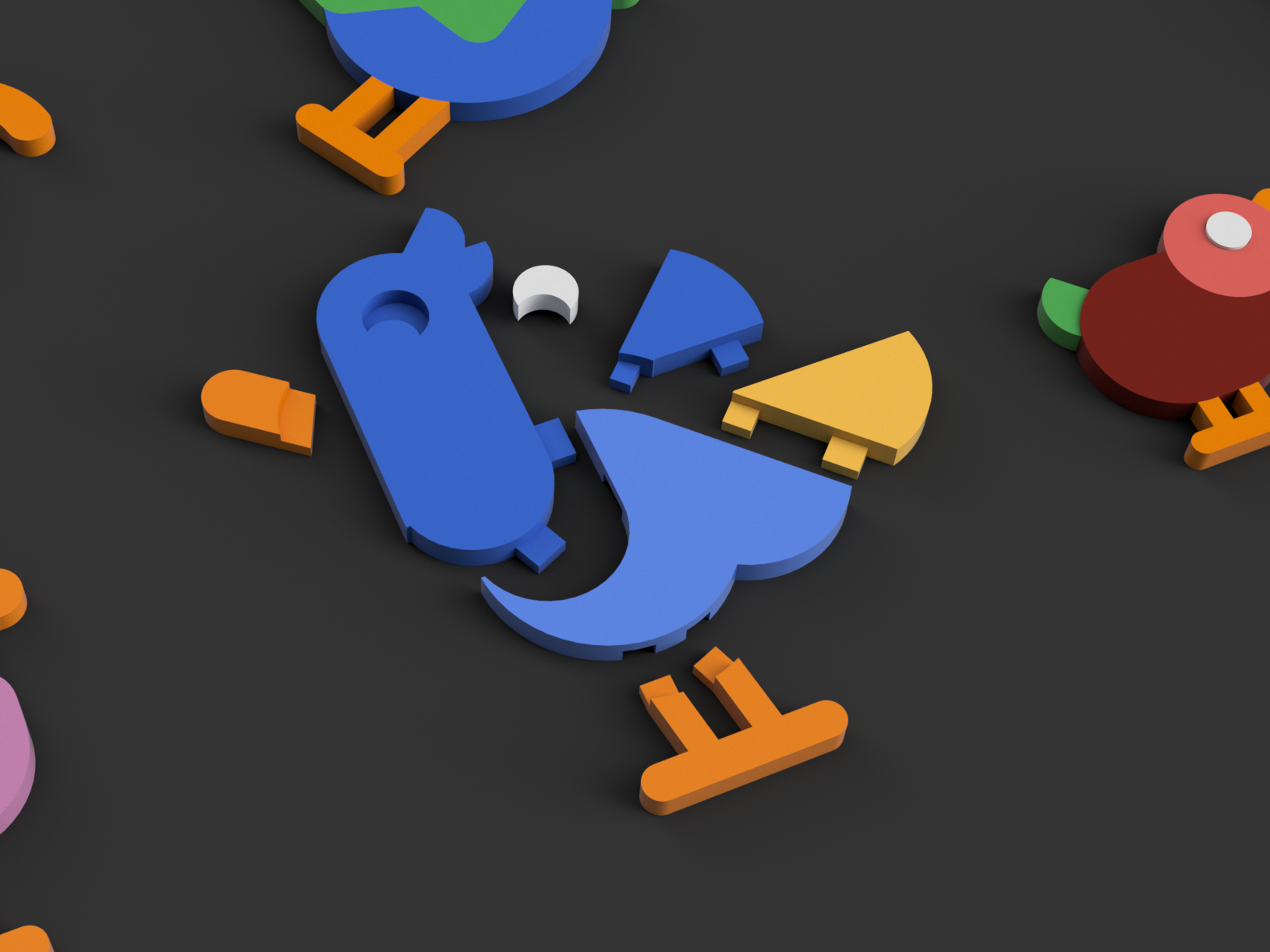 #2 Kurzgesagt Fridge Magnets | Birds | No MMU Needed by Extrutim ...