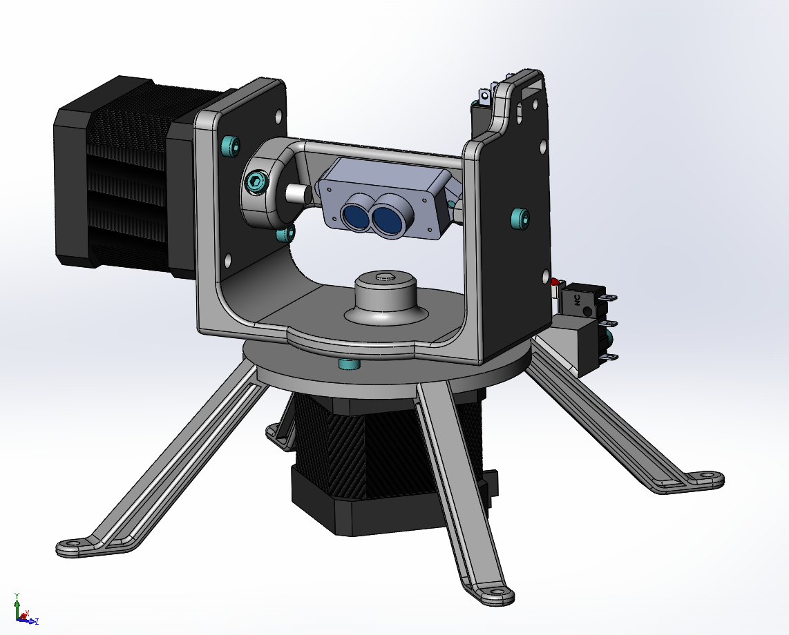 3D scanner (lidar, ultrasonic) v2 by mochr | Download free STL model ...