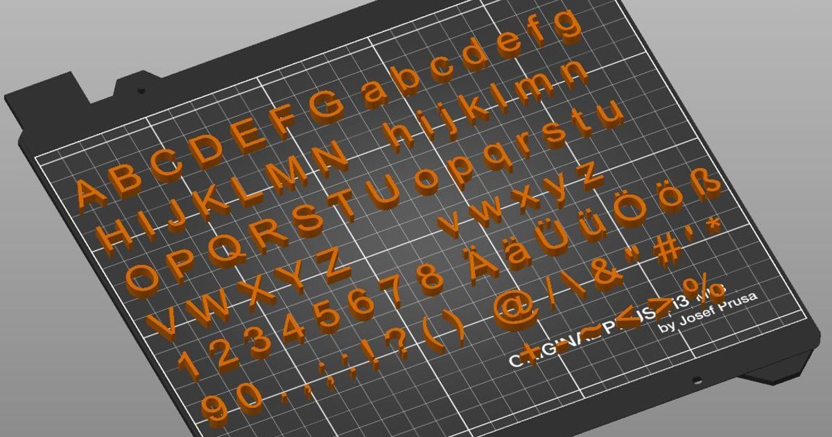 Alphabet by Senksis 3D | Download free STL model | Printables.com