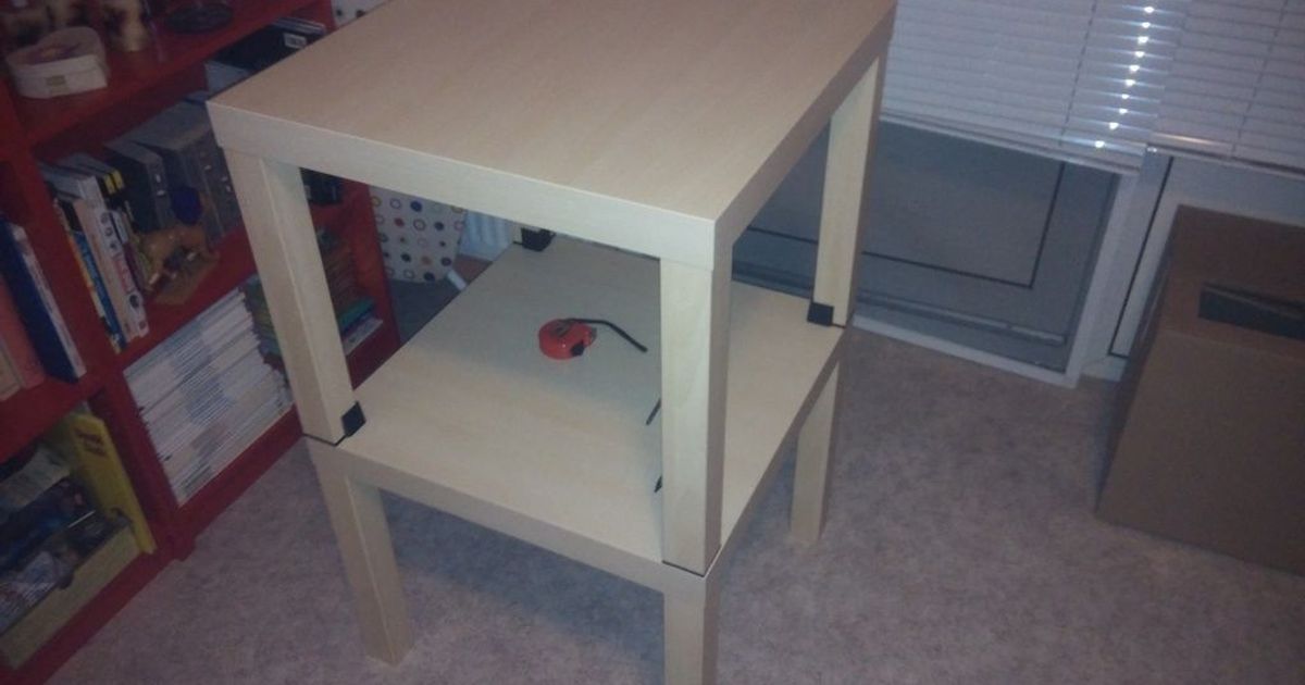 IKEA LACK stacking feet by Nilz | Download free STL model | Printables.com