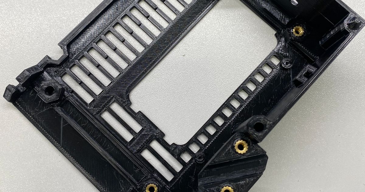 Prusa MK3S+/Bear MK3 Einsy base&door with M3 heat set inserts par nimus ...
