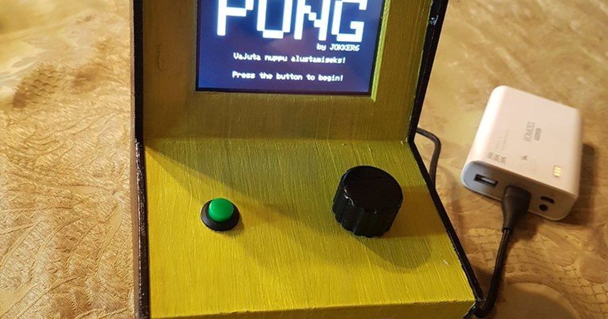 DIY PONG arcade game by Marko | Download free STL model | Printables.com
