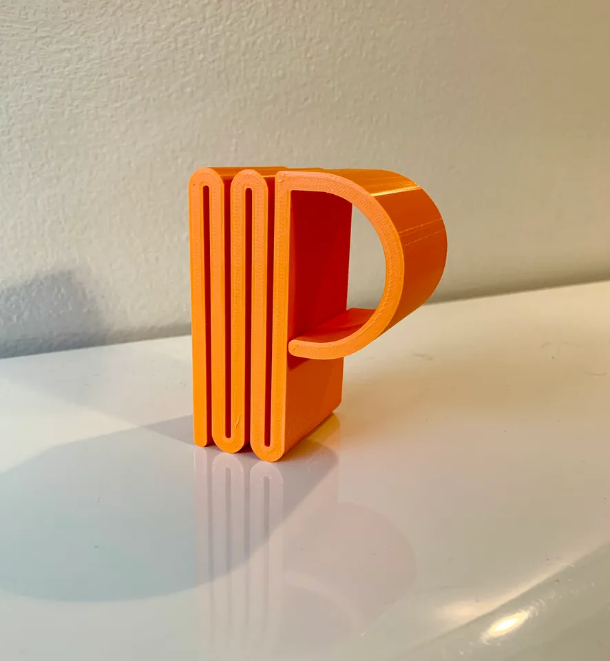 Squiggly Letter P by Art G | Download free STL model | Printables.com