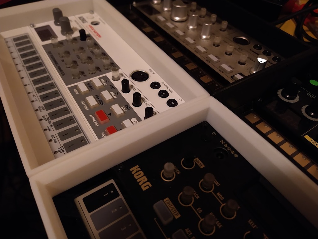 Korg Volca stackable shroud style cover by bvogl | Download free STL ...