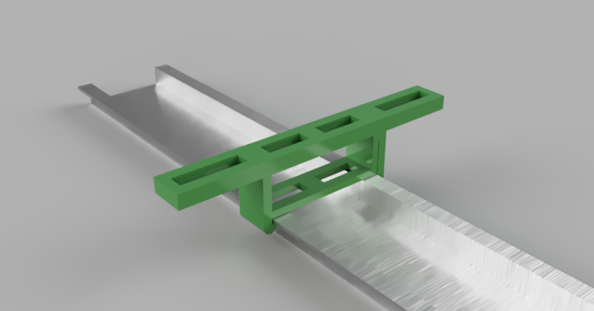 DIN-Rail SlottedClamp by kfricke | Download free STL model | Printables.com