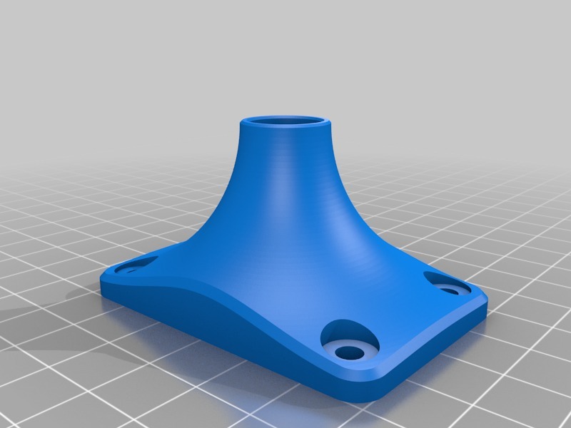 Lamp base with screw mount by joiseystud | Download free STL model ...