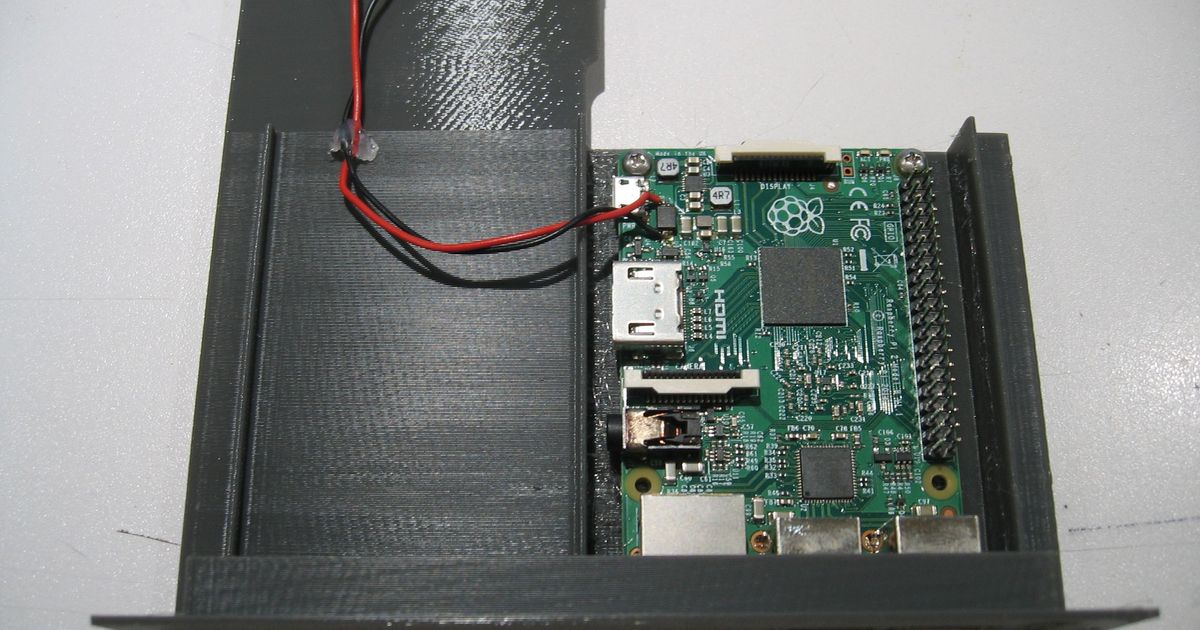 Raspi printserver for HP MIO slot by Low-Z | Download free STL model ...