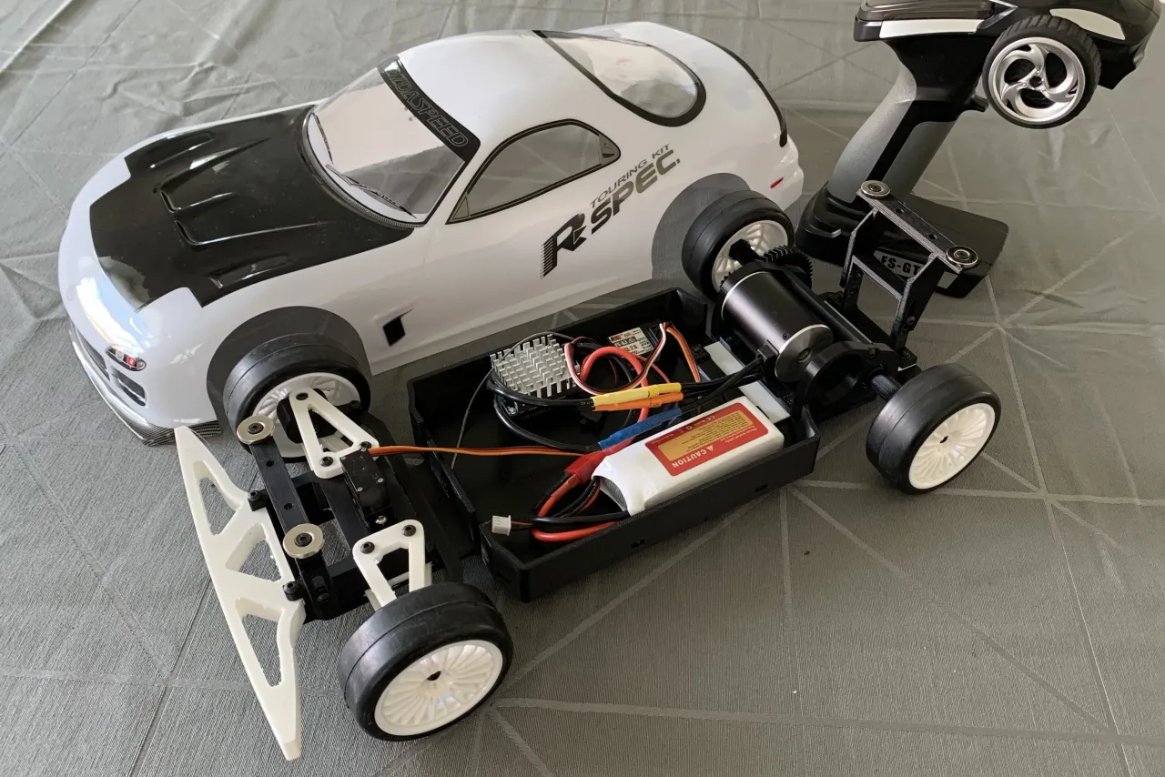 1 10 Adjustable RC chassis by Tobias Christensen Download free STL model Printables