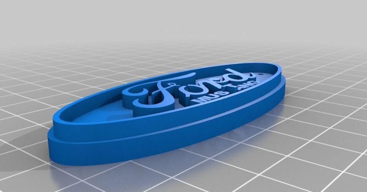 Ford Badge von Alfcam | Kostenloses STL-Modell herunterladen ...