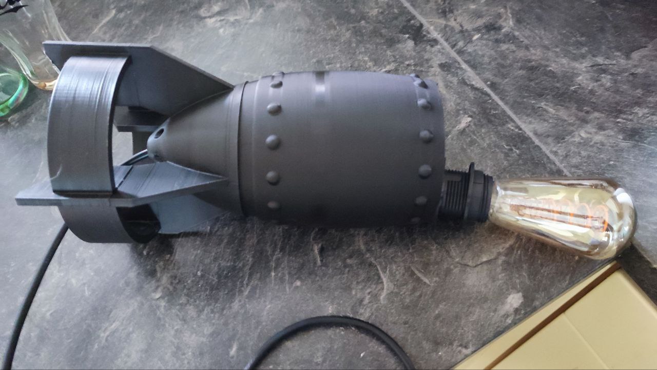 Nuke Bomb Lamp - lampshade - Nuklear Bombe - Lampenschirm - Lampe ...