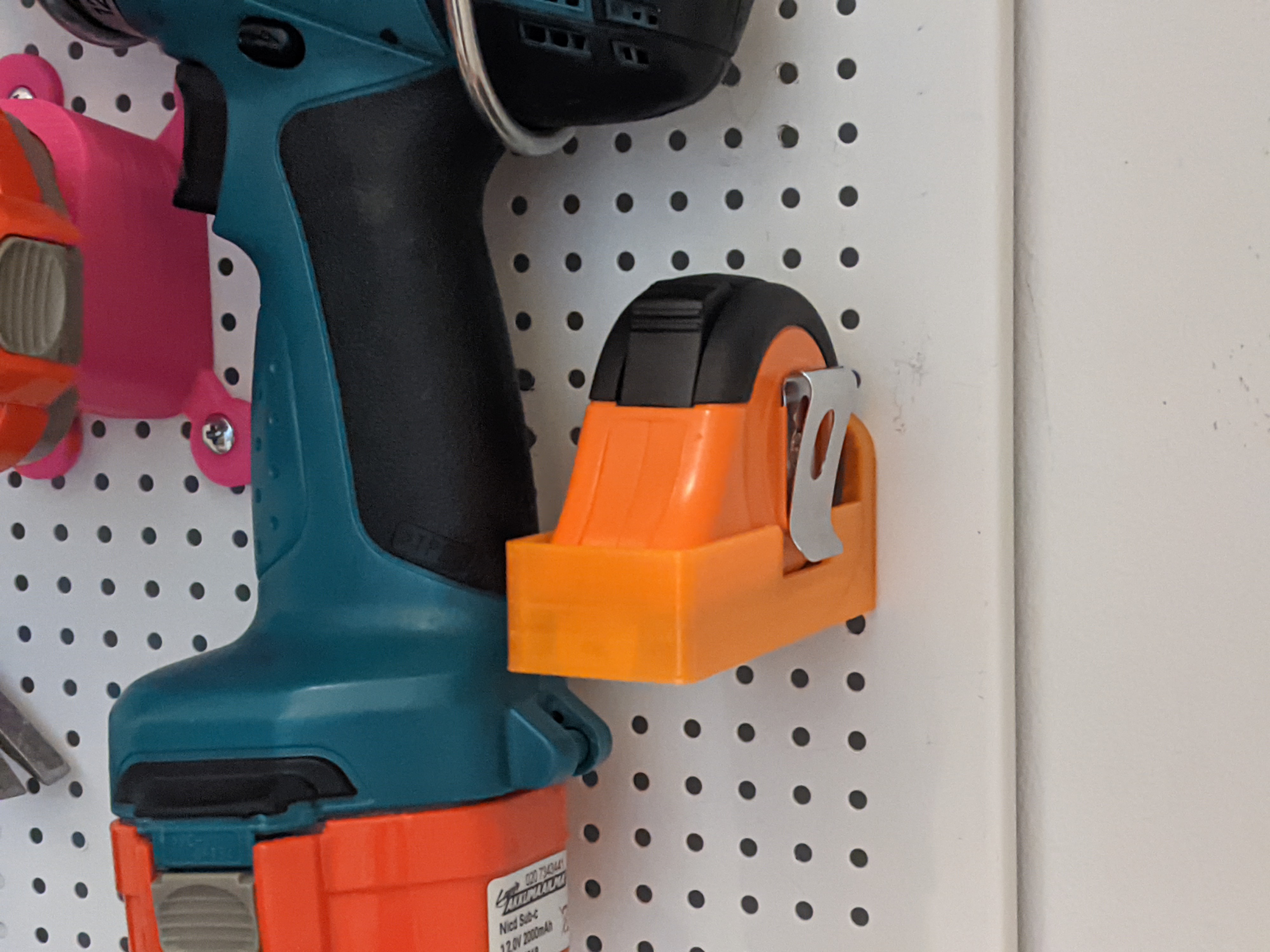 Bahco 3m Tape Measure Holder for Clas Ohlson & Biltema Pegboards by ...