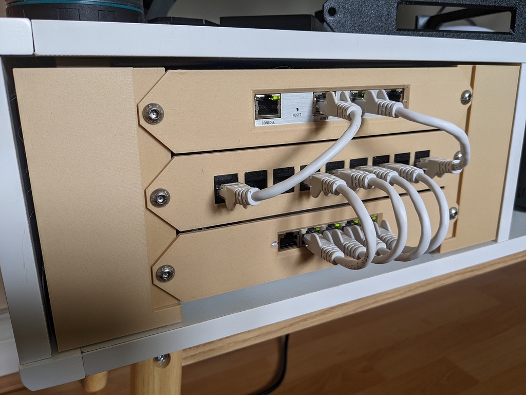 Unifi mini rack by Wiles | Download free STL model | Printables.com