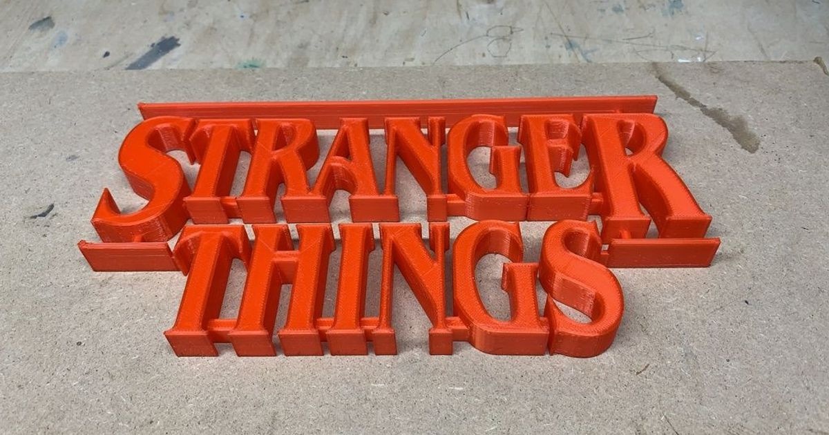 Stranger Things frame with lights by EL_Papolo | Download free STL ...