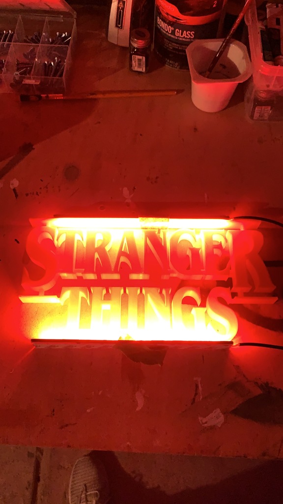 Stranger Things frame with lights by EL_Papolo | Download free STL ...