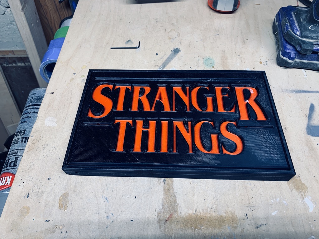 Stranger Things frame with lights by EL_Papolo | Download free STL ...