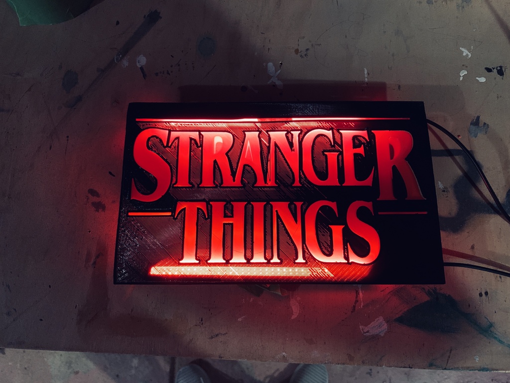 Stranger Things frame with lights by EL_Papolo | Download free STL ...