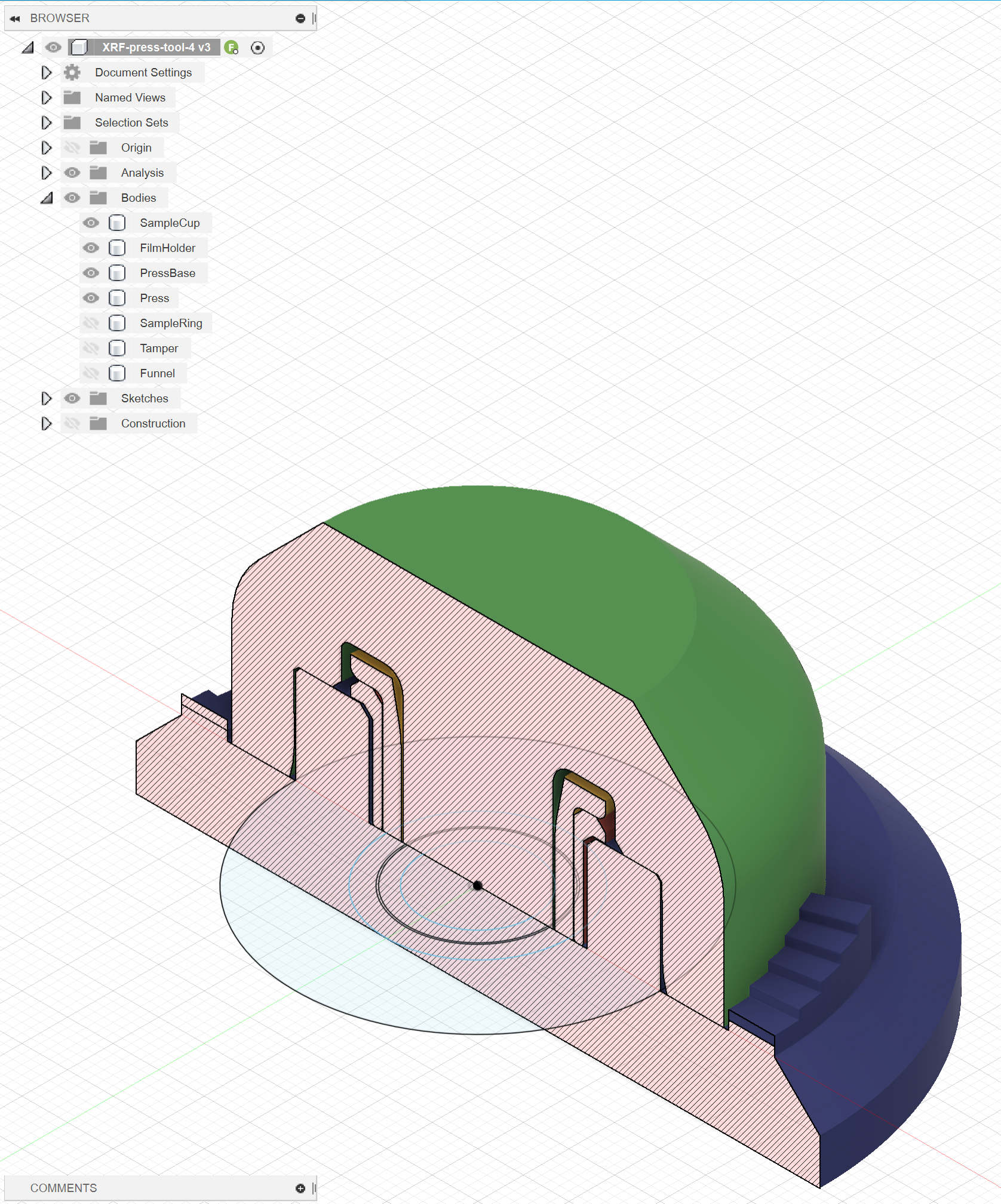 XRF Sample Press and Sample Rings by FEW | Download free STL model ...