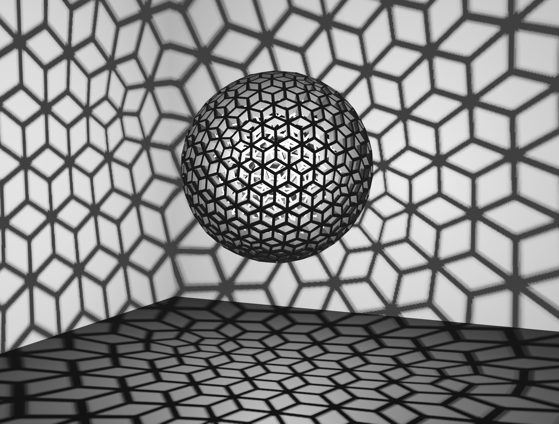 Rhombi Sphere by Alexander | Download free STL model | Printables.com