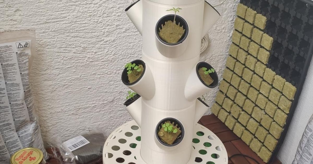 Modular Hydroponic System - Remix/Collection by simeox | Download free ...