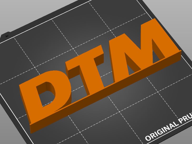 DTM Logo (1:32 Carrerabahn) by Bosal | Download free STL model ...