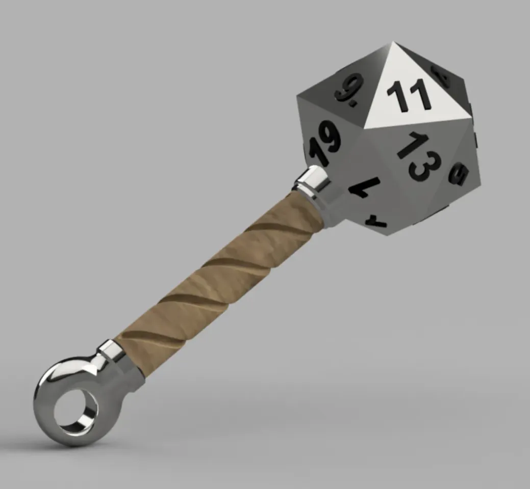 D20 Mace by amidar | Download free STL model | Printables.com