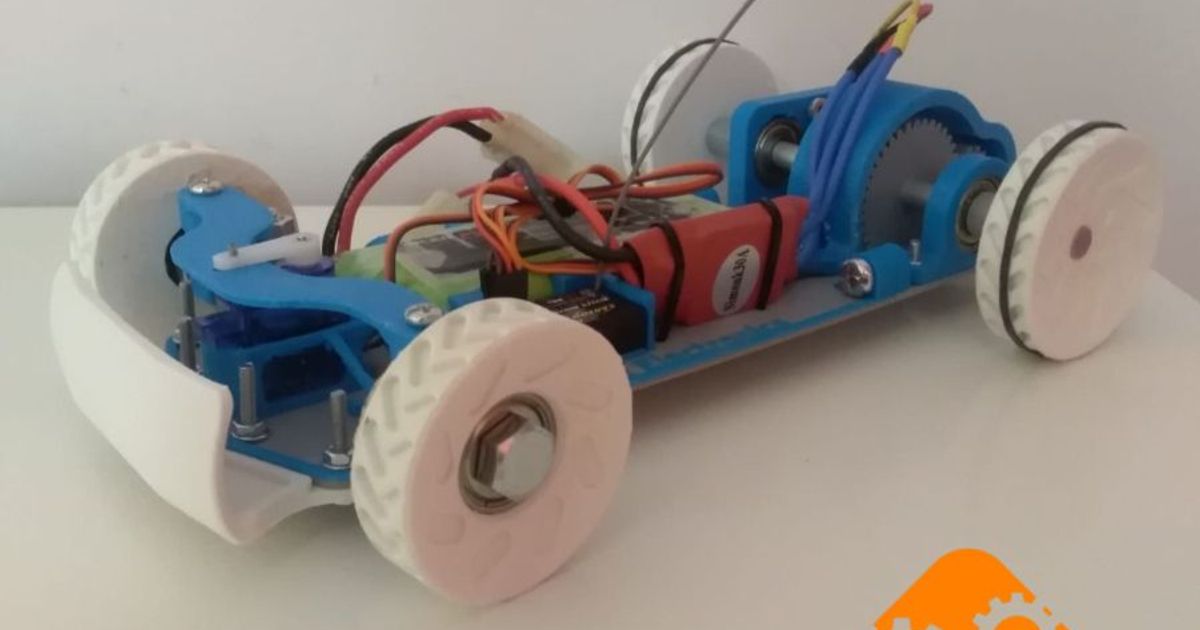 Open RC Car V3 Chassis by Creative Electronics | Download free STL ...