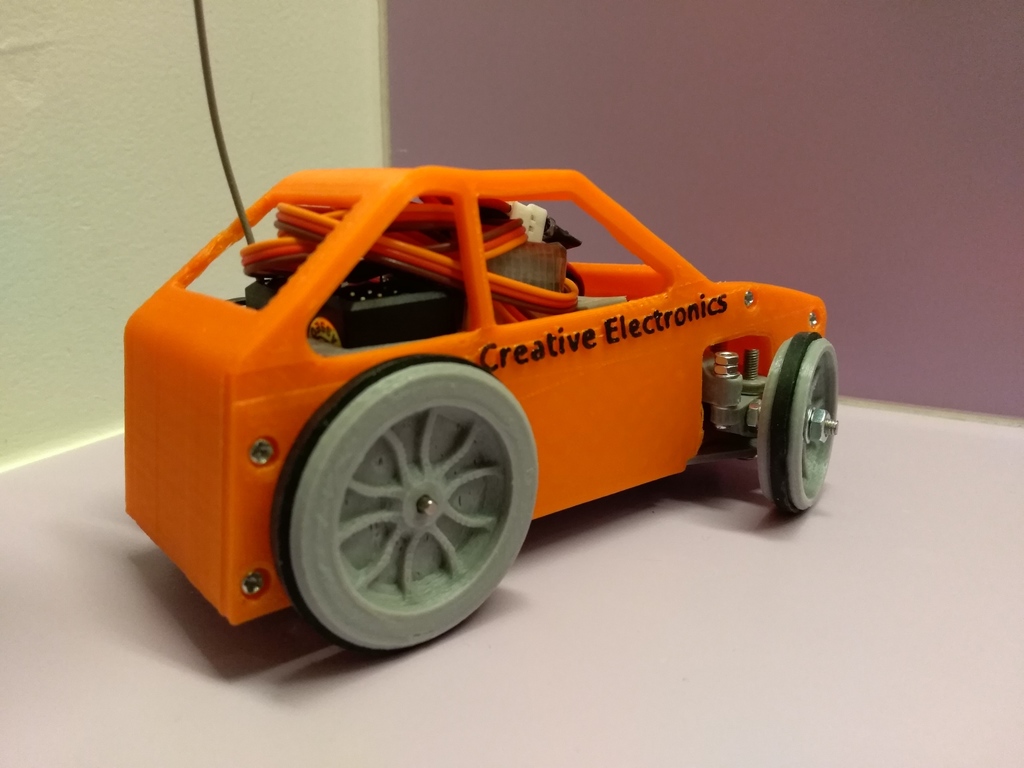 Open RC Car by Creative Electronics | Download free STL model ...
