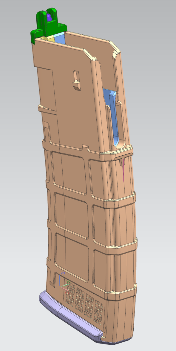 F MAG 556 FOR FROG ENGINEERING GBBR AIRSOFT RIFLES by Frog Engineering | Download free STL model ...
