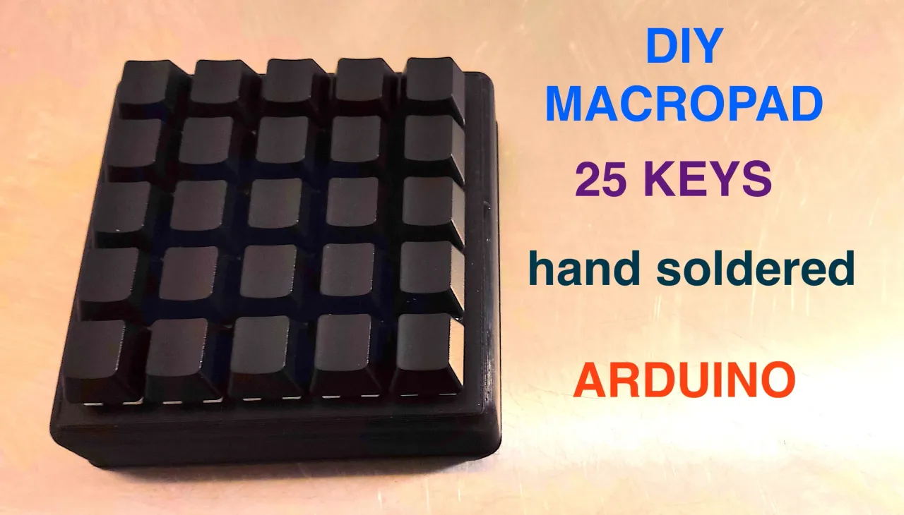 DIY MACROPAD 25 KEYS by Key Guy | Download free STL model | Printables.com