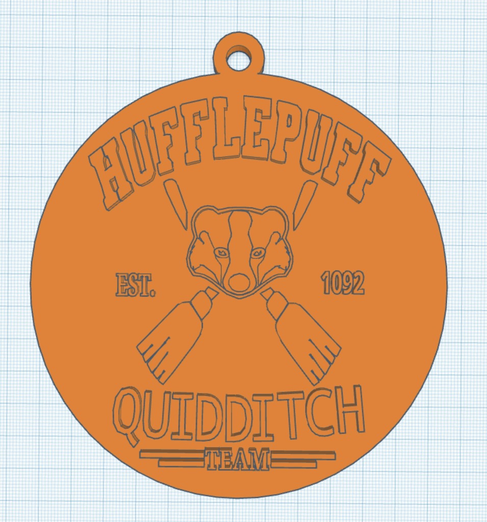 Harry Potter Hufflepuff Quidditch by Vennda1 | Download free STL model ...