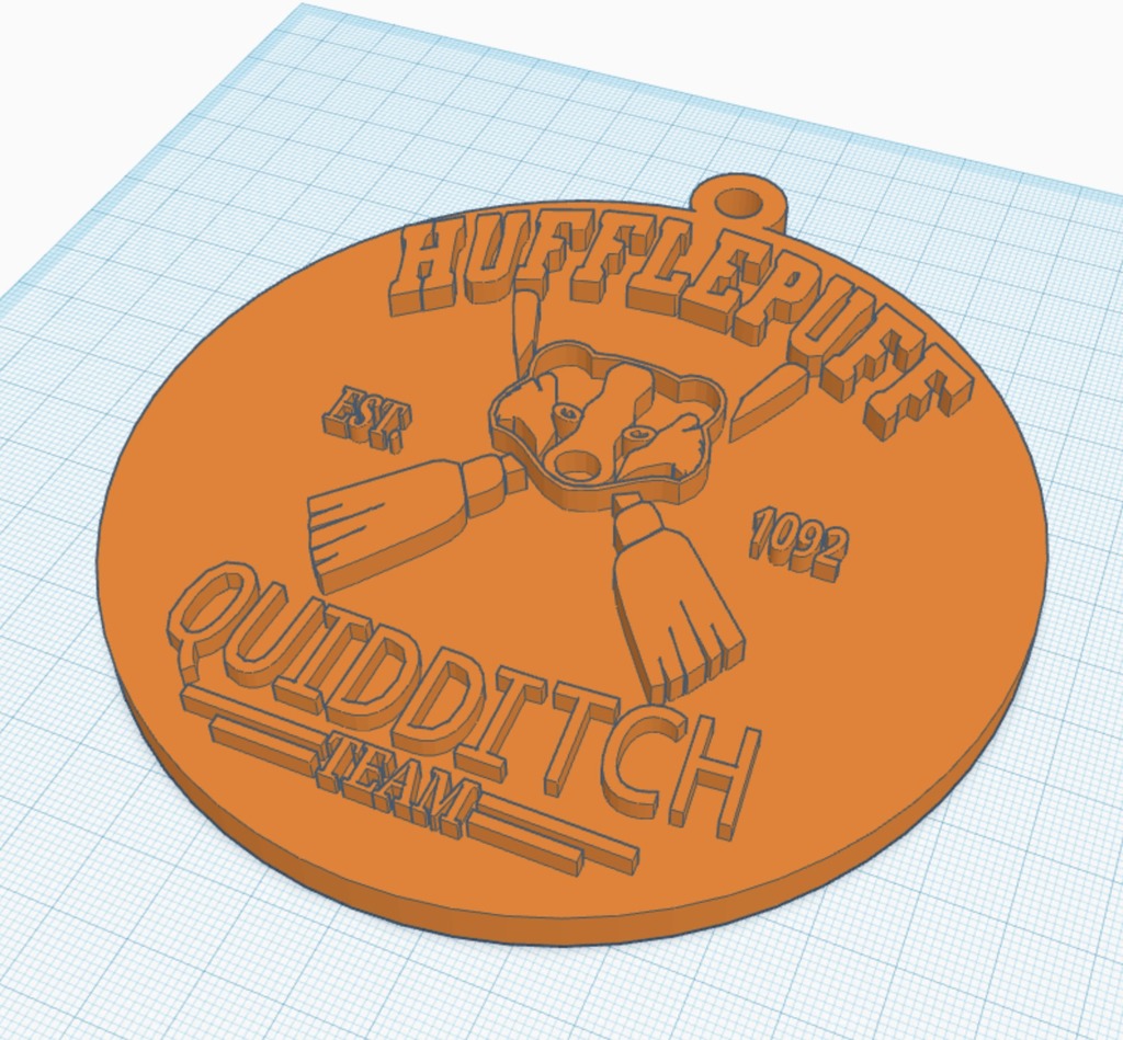 Harry Potter Hufflepuff Quidditch by Vennda1 | Download free STL model ...