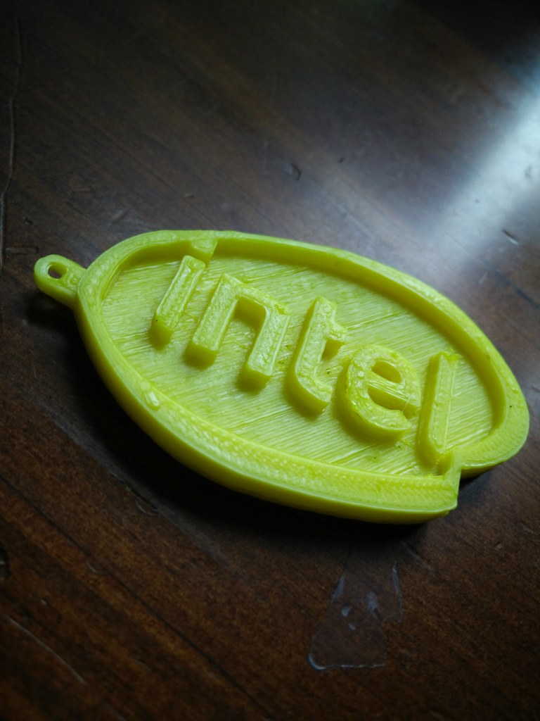Intel® Logo Keychain by markury | Download free STL model | Printables.com