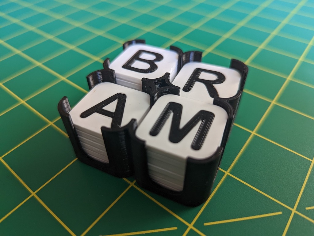 Inlay Letter Tiles by bramp | Download free STL model | Printables.com