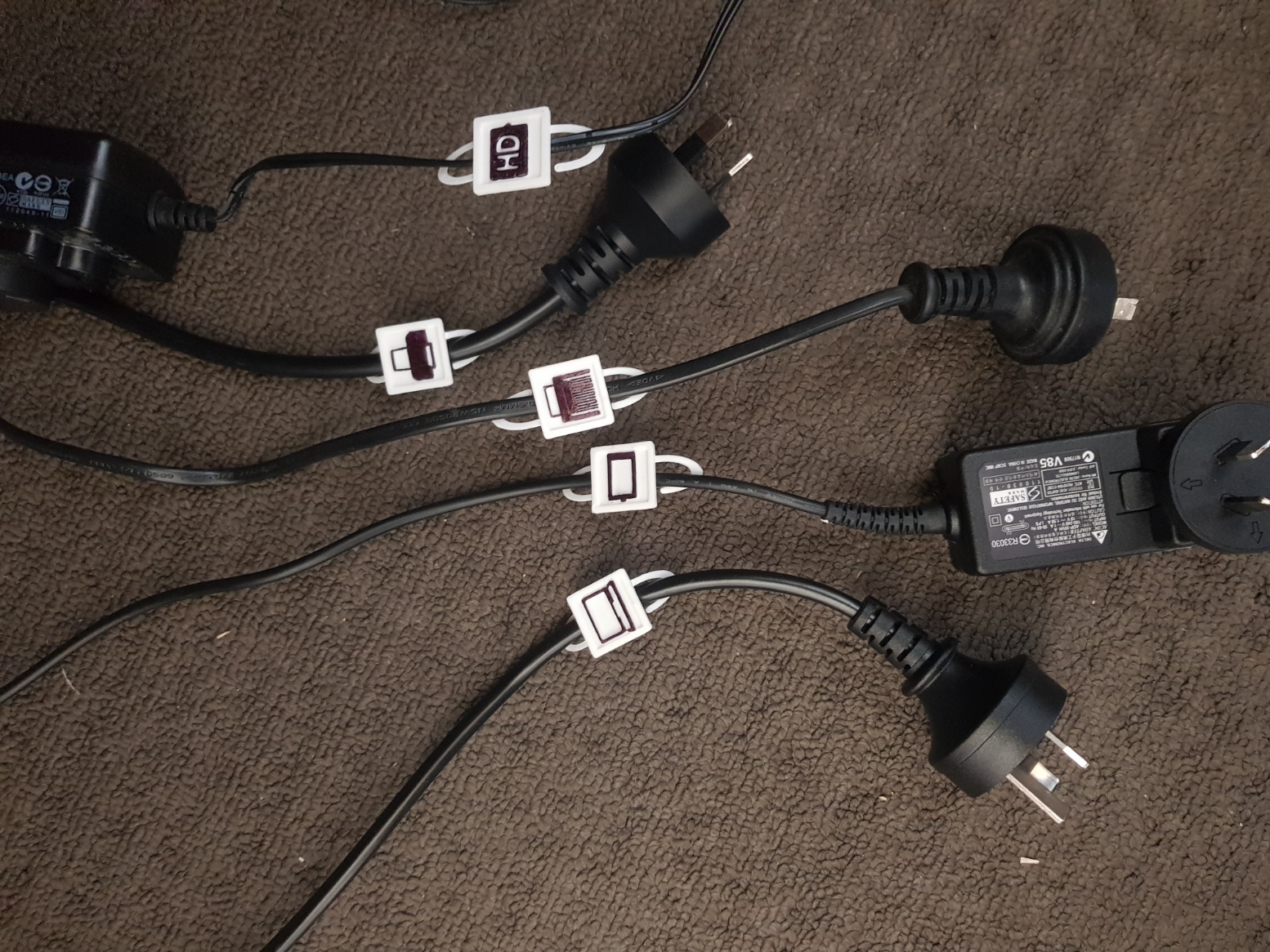 Cable labels by brooke | Download free STL model | Printables.com