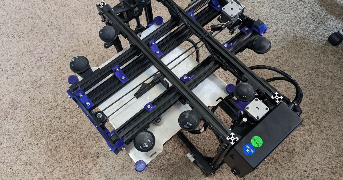Squash Ball Feet for 2 x 2020 extrusions stacked on each other. by Jake ...